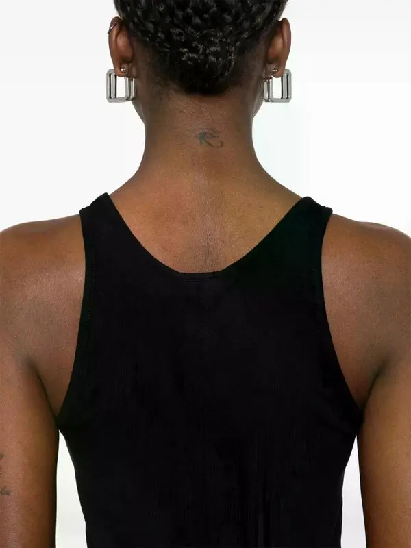 THOM KROM Fine-ribbed Tank Top - Black
