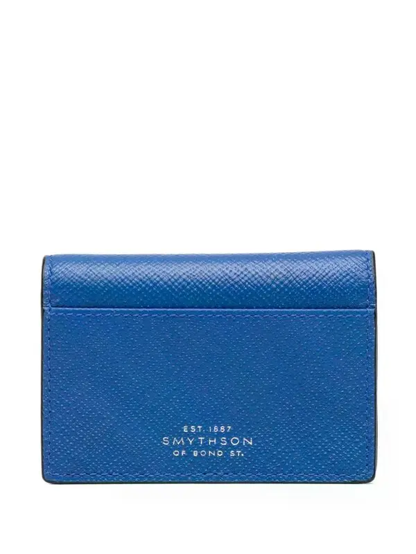 Smythson Folded Card Case - Blue