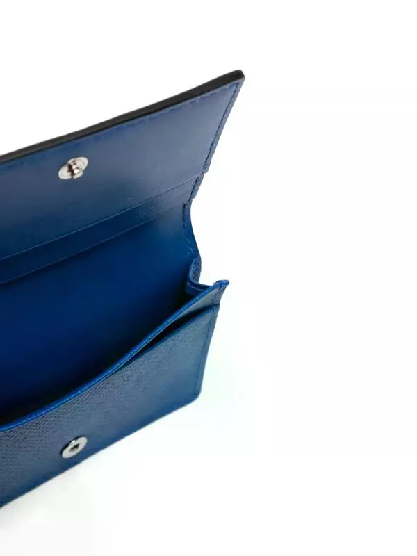 Smythson Folded Card Case - Blue