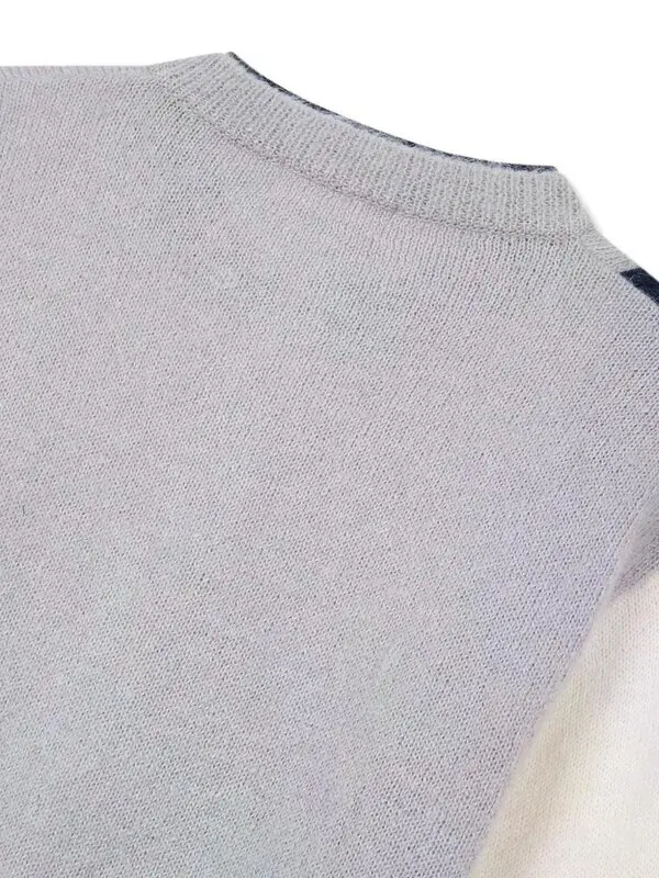 STUDIO TOMBOY Colour-block Cardigan - Grey