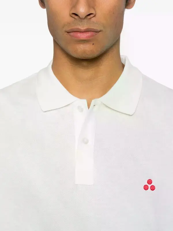 Peuterey Logo-embroidered Polo Shirt - White