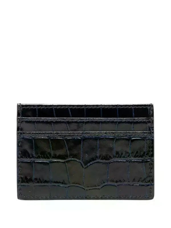 Smythson Mara Flat Cardholder - Blue