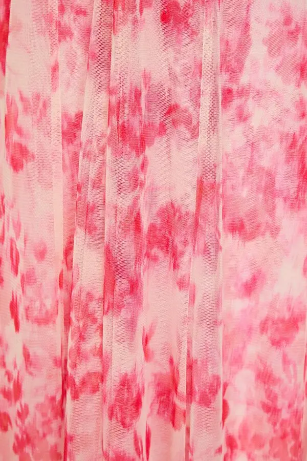 Philosophy Di Lorenzo Serafini Printed Tulle Midi Dress