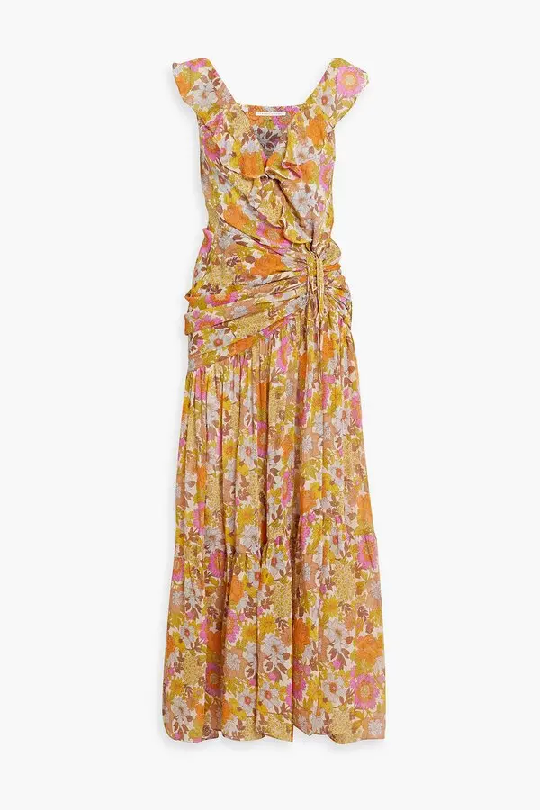 Veronica Beard Alanah Floral-print Maxi Dress
