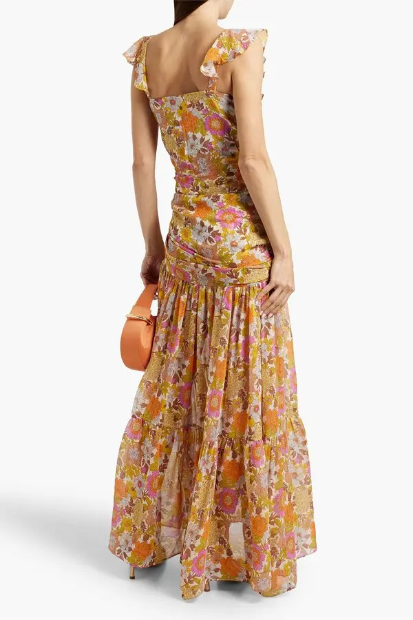 Veronica Beard Alanah Floral-print Maxi Dress