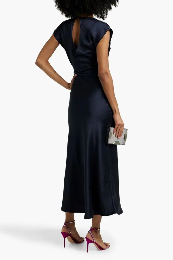 knee length dresses for ladies Moon Dance Strapless Dress in Ink