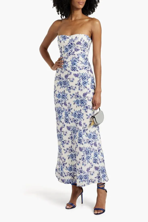 Bec & Bridge Audette Floral-Print Linen Maxi Dress In Ecru - 50% Off |  Editorialist