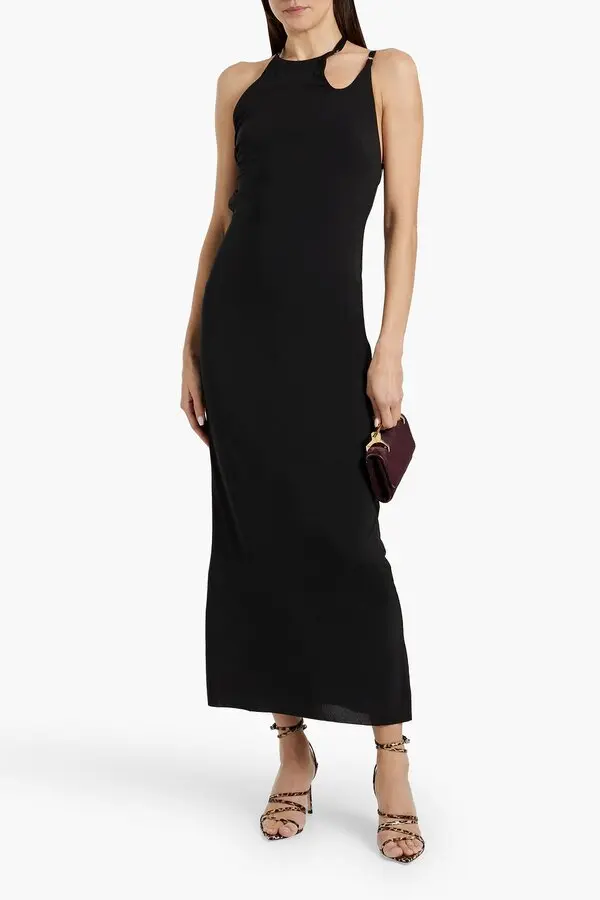 bec and bridge black dress cut out Bec & Bridge Alienor Key Hole Knit Dress in Black – Coco & Lola main image 0
