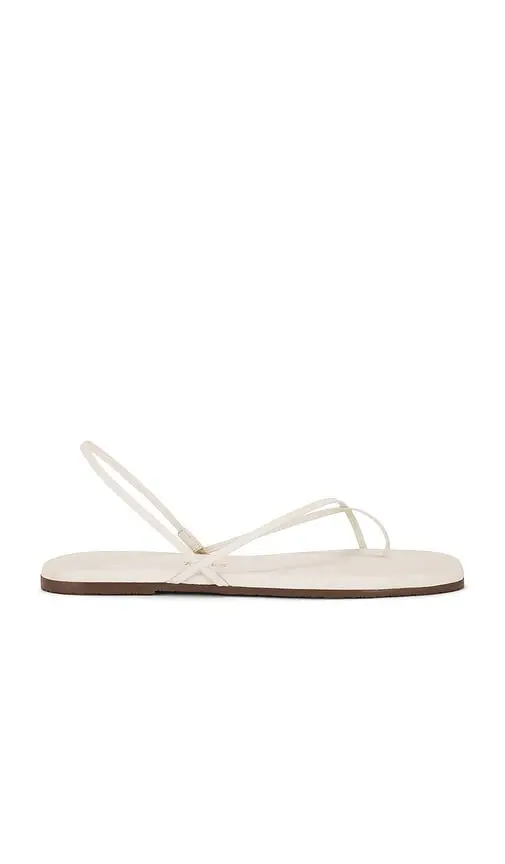Tkees Square Toe Millie Sandal - Cream