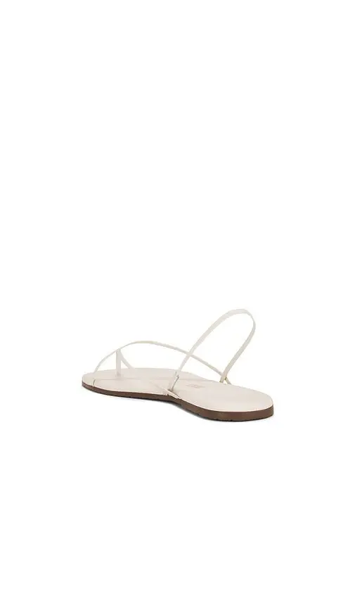 Tkees Square Toe Millie Sandal - Cream