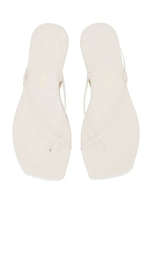 Tkees Square Toe Millie Sandal - Cream