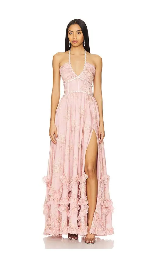 V. CHAPMAN Scarlette Gown - Blush
