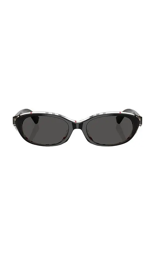 Burberry Oval Sunglasses - Black