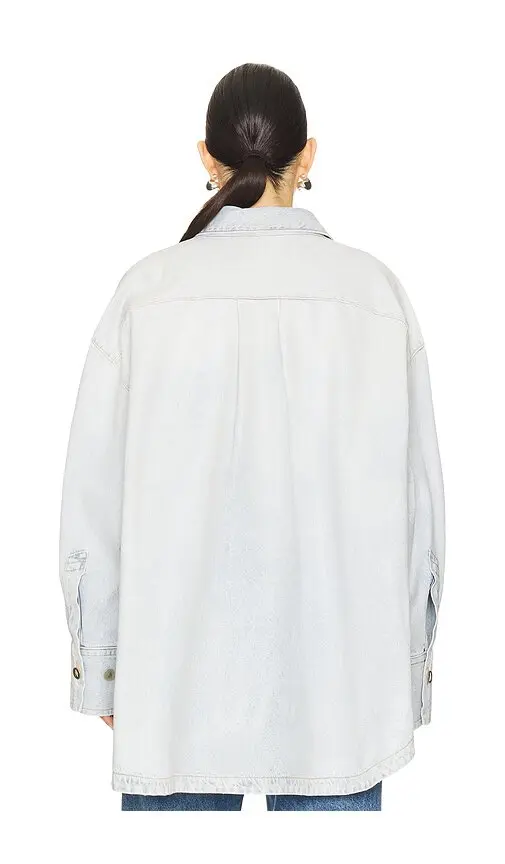 Attico Denim Blouson Top