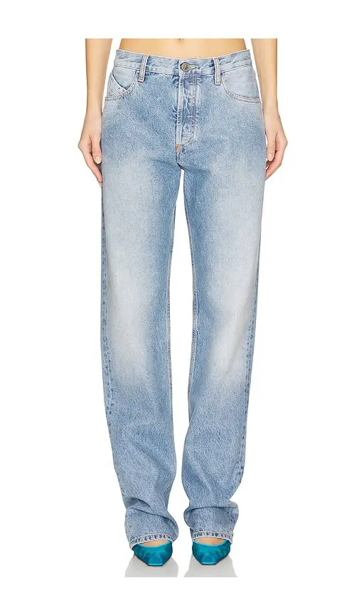 Attico Long Denim Pant - Blue