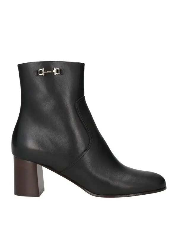 FERRAGAMO Ankle Boots In Calfskin - Black