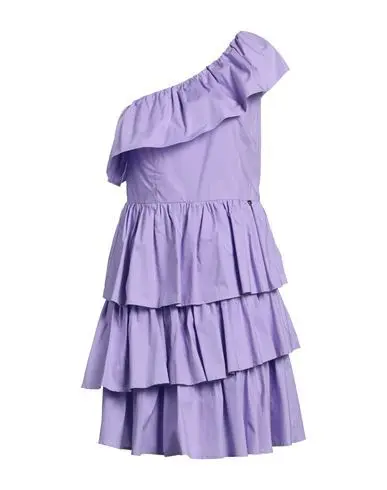 Liu Jo One-shoulder Tiered Mini Dress - Lilac