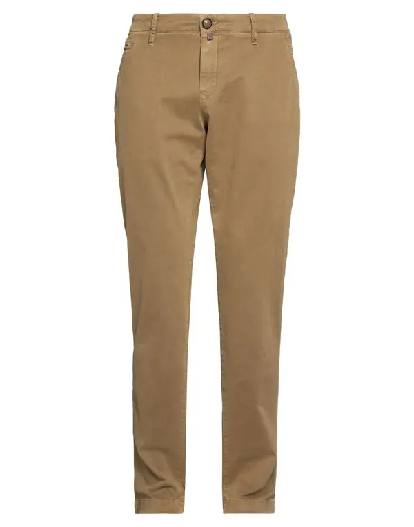 JACOB COHЁN Pants Khaki Size Cotton, Elastane, Polyester - Beige