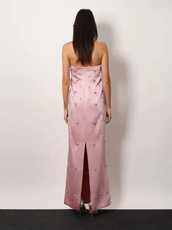 Retrofete Elise Rhinestone Trimmed Dress