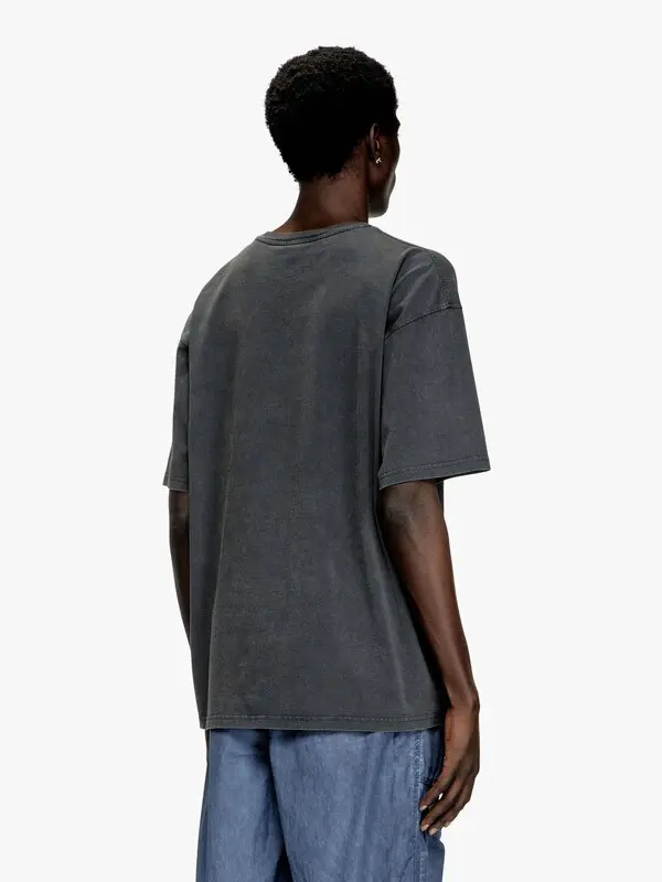 DIESEL® Tboxt Tshirt With Distressed Effect