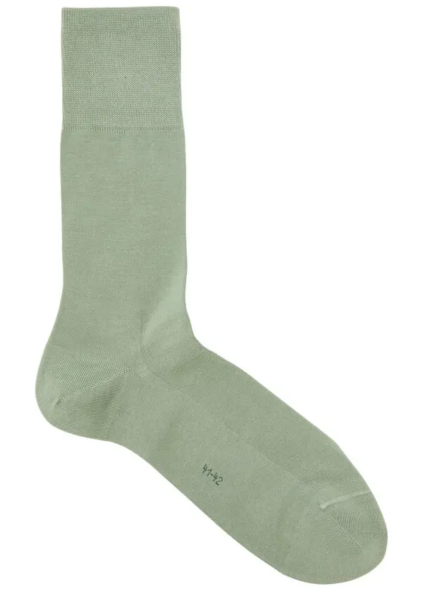 Falke Tiago Cotton-blend Socks - Light Green