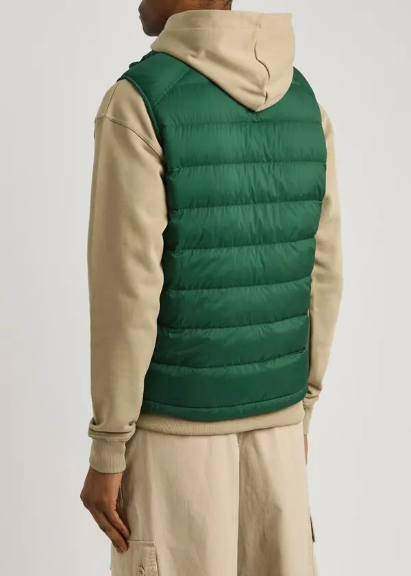 Moncler Barthe Quilted Shell Gilet - Green