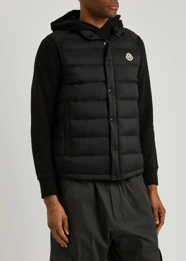 Moncler Barthe Quilted Shell Gilet - Black