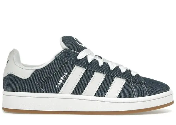 Adidas Campus 00s Denim Sneakers - Night Indigo/crystal White/cloud White