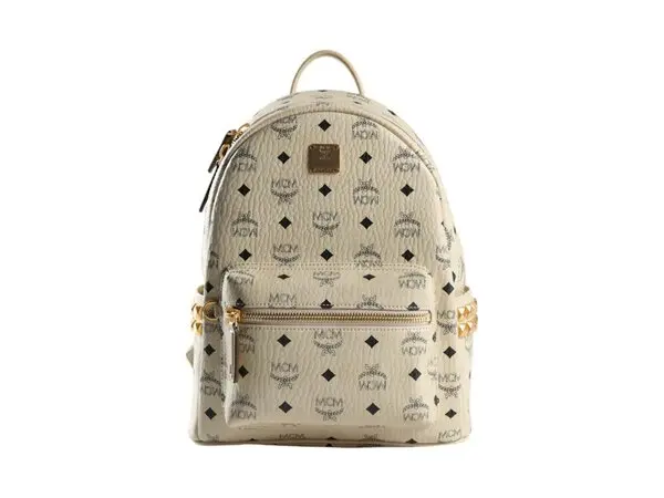 Mcm Stark Vi Small Backpack - Beige