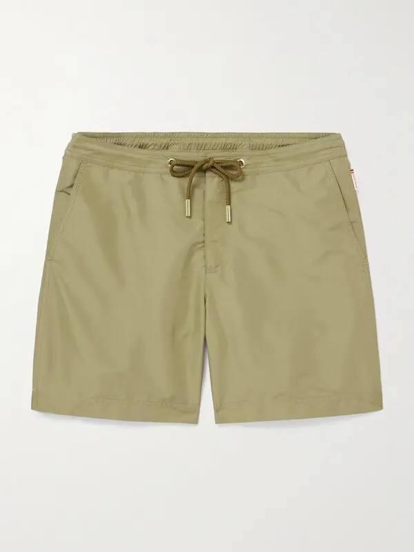 Orlebar Brown Bulldog Slim-fit Mid-length Recycled Swim Shorts - Green