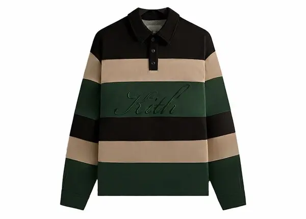 Kith Stripe Microsuede Tanner Pullover - Black