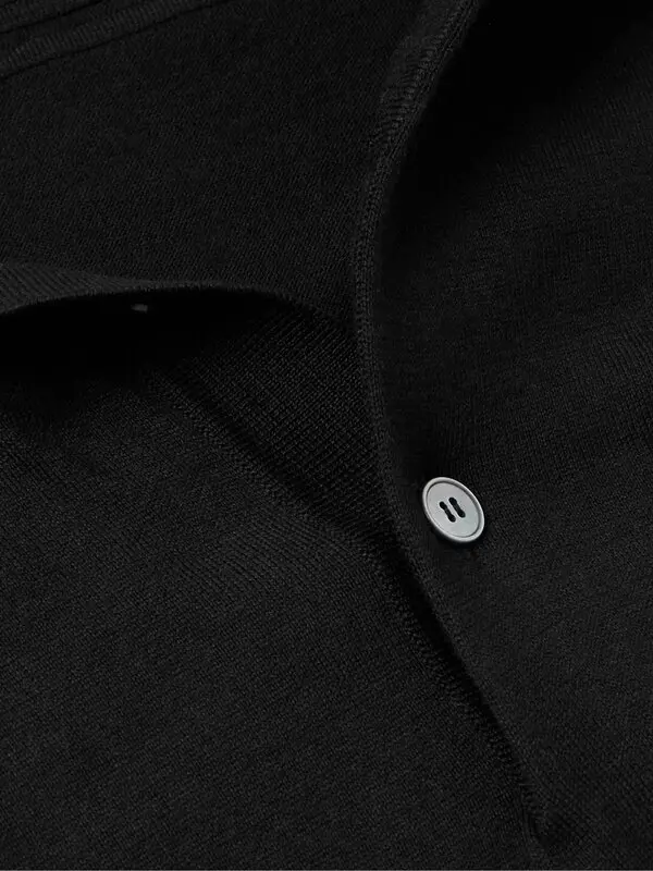 Zegna Slim-fit Cotton Polo Shirt - Black