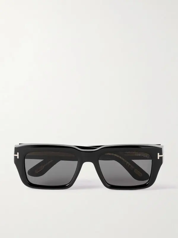 TOM FORD Icon Rectangular-frame Sunglasses - Black