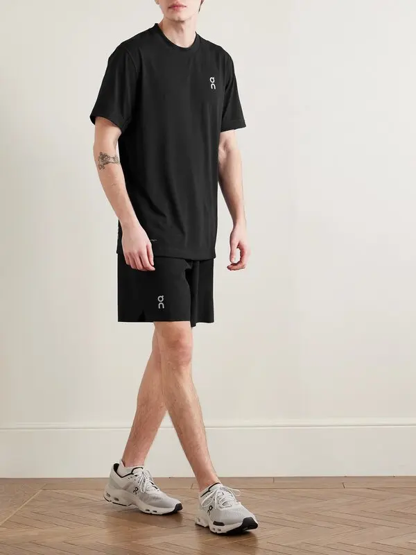 On Train Straight-leg Recycled-shell Shorts