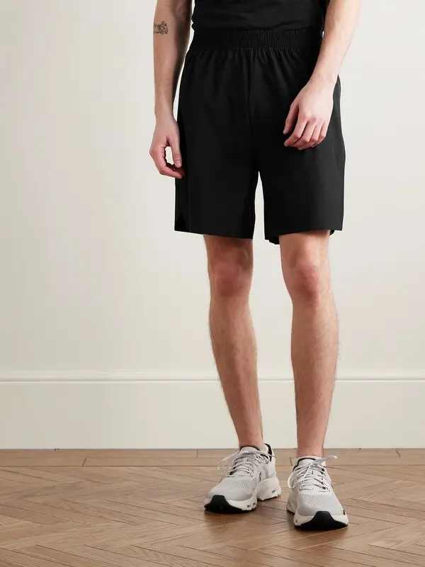 On Train Straight-leg Recycled-shell Shorts