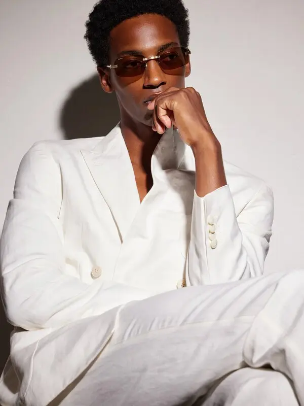 Cartier Rimless Rectangular Sunglasses