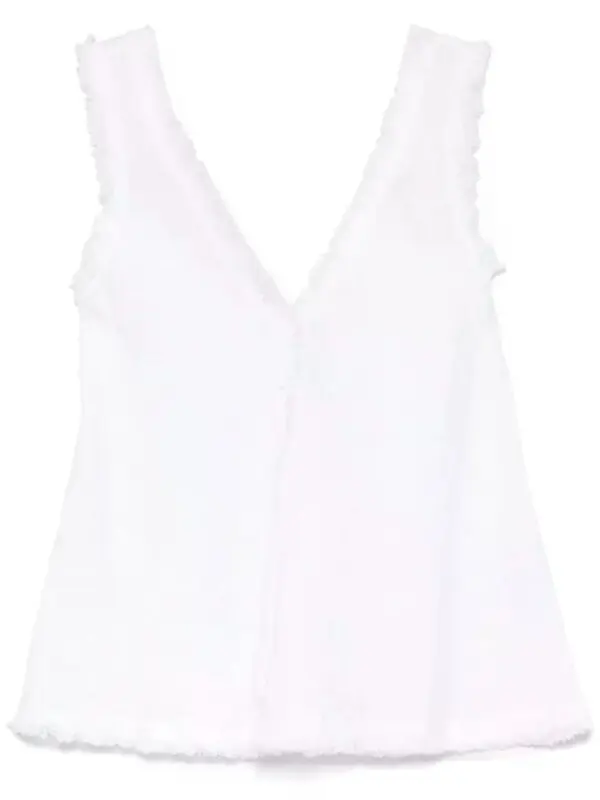P.a.r.o.s.h Linen Top - White