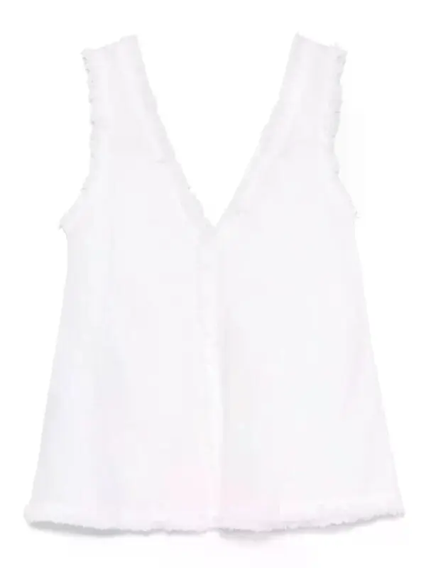 P.a.r.o.s.h Linen Top - White