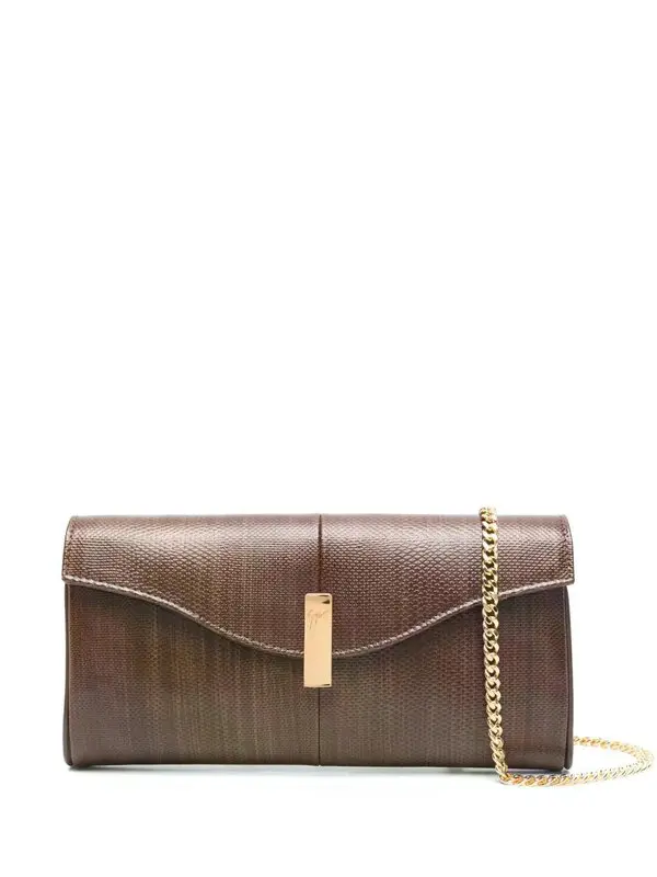 GIUSEPPE ZANOTTI Flutie Clutch - Brown