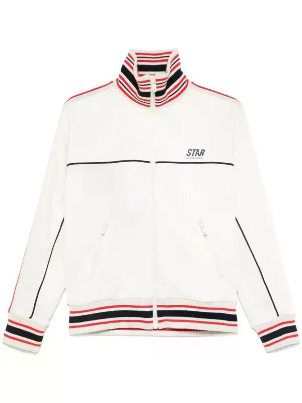 GOLDEN GOOSE Striped-trim Jacket - Neutrals
