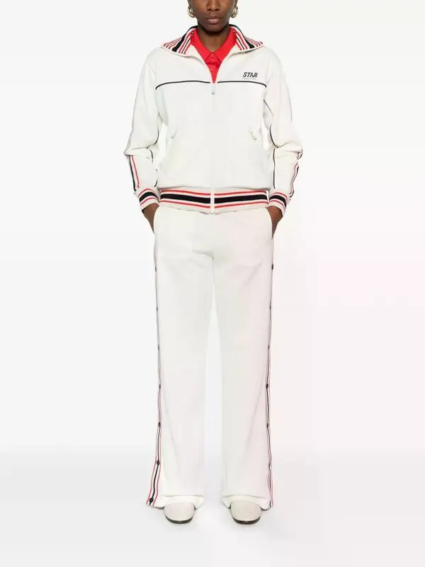 GOLDEN GOOSE Striped-trim Jacket - Neutrals