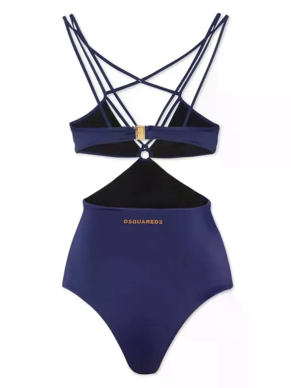 Dsquared2 Logo-print Cut-out Detail Bodysuit