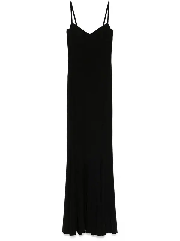 Norma Kamali Underwire-cup Fishtail Gown - Black