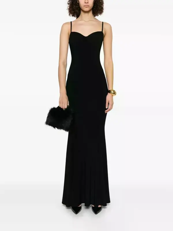 Norma Kamali Underwire-cup Fishtail Gown - Black