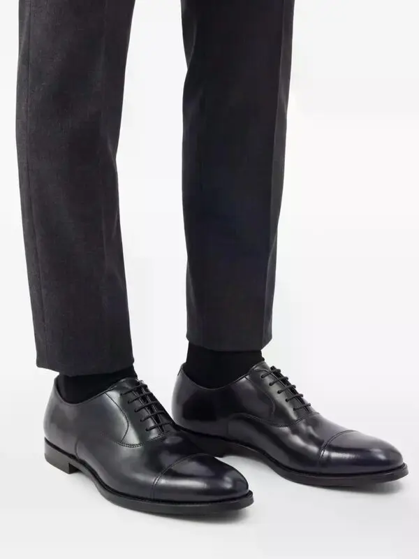 DOUCAL'S Leather Oxford Shoes - Blue