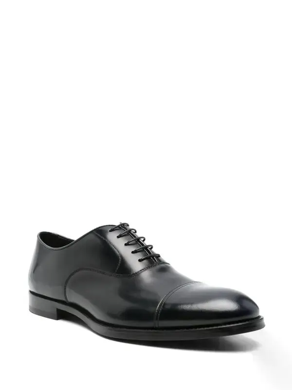 DOUCAL'S Leather Oxford Shoes - Blue