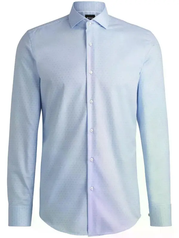 BOSS Polka-dot Shirt - Blue