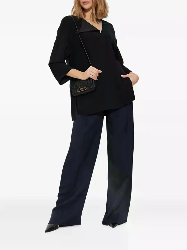 Emporio Armani Pleat-detail Palazzo Pants