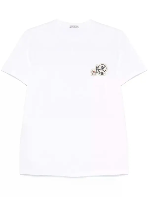 Moncler Double-logo Patch T-shirt - White