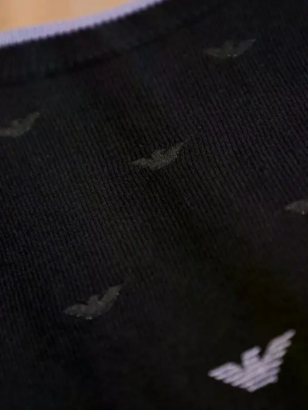 Emporio Armani Eagle-embroidered Top